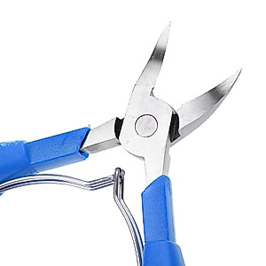 Stable Cuticle Scissors Nail Cuticle Pliers Pedicure Cutter Tool for Men and Women for Home Use for Different Nail for Nail Care(blue)