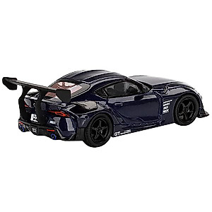 HKS GR Supra (A90) Downshift Blue Metallic Limited Edition to 3600 Pieces Worldwide 1/64 Diecast Model Car by True Scale Miniatures MGT00368