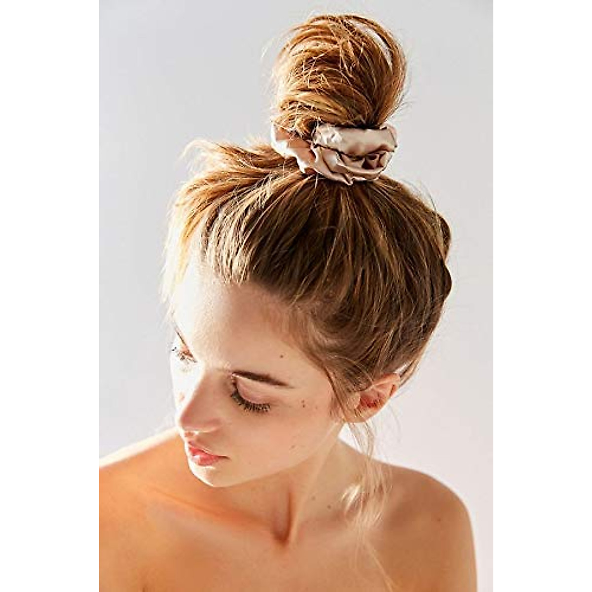 ZZICEN Satin Scrunchies 60 Colors Silk Scrunchies Hair Elastics Scrunchies Hair Bands Ties for Women Girls