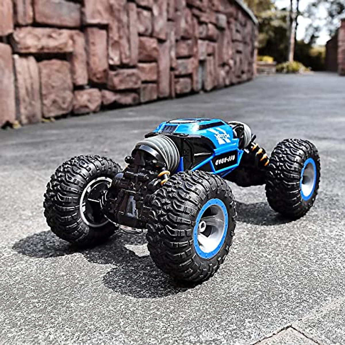BEZGAR TD141 RC Cars-1:14 Scale Remote Control Crawler, 4WD Transform 15 Km/h All Terrains Electric Toy Stunt Cars RC Car Vehicle Truck Car with Rechargeable Battery for Boys Kids and Adults