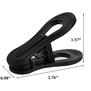 Yopay 50 Pieces Hanger Clips for Hangers, Strong Pinch Easily Clip on Clothing Pants, Multi-Purpose Kids Plastic Finger Clips for Home, Office, Travel, Crafts