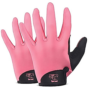 Kayak Gloves for Women - Full Finger Pink Rowing Gloves with Anti Slip Palm- Ideal for Kayaking, Paddling, Sculling, Fishing, Watersports, Sailing, Jet Ski and More. (M (Fits 6.5"-7"))