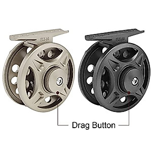 OriGlam Fly Fishing Reel Fishing Wheel, Fly Ice Fishing Reel Spinning Fishing Reels, Powerful Lightweight Spinning Reels for Freshwater Saltwater (Grey)