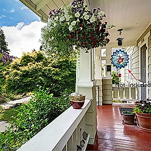 Revolving Solar Powered Wind Spinner Motor for Hanging Garden Spinners and Wind Chimes, Rotating Solar Energy Operated Motor for Wind Spinner Patio Garden Lawn Entryway Décor Load Capacity of 4 Pounds