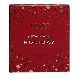 Trapp No. 58 - Holiday - 7 oz. Signature Candle - Aromatic Home Fragrance with Seasonal Scent of Cinnamon, Gingerbread, & Bourbon Vanilla Notes - Petrolatum Wax