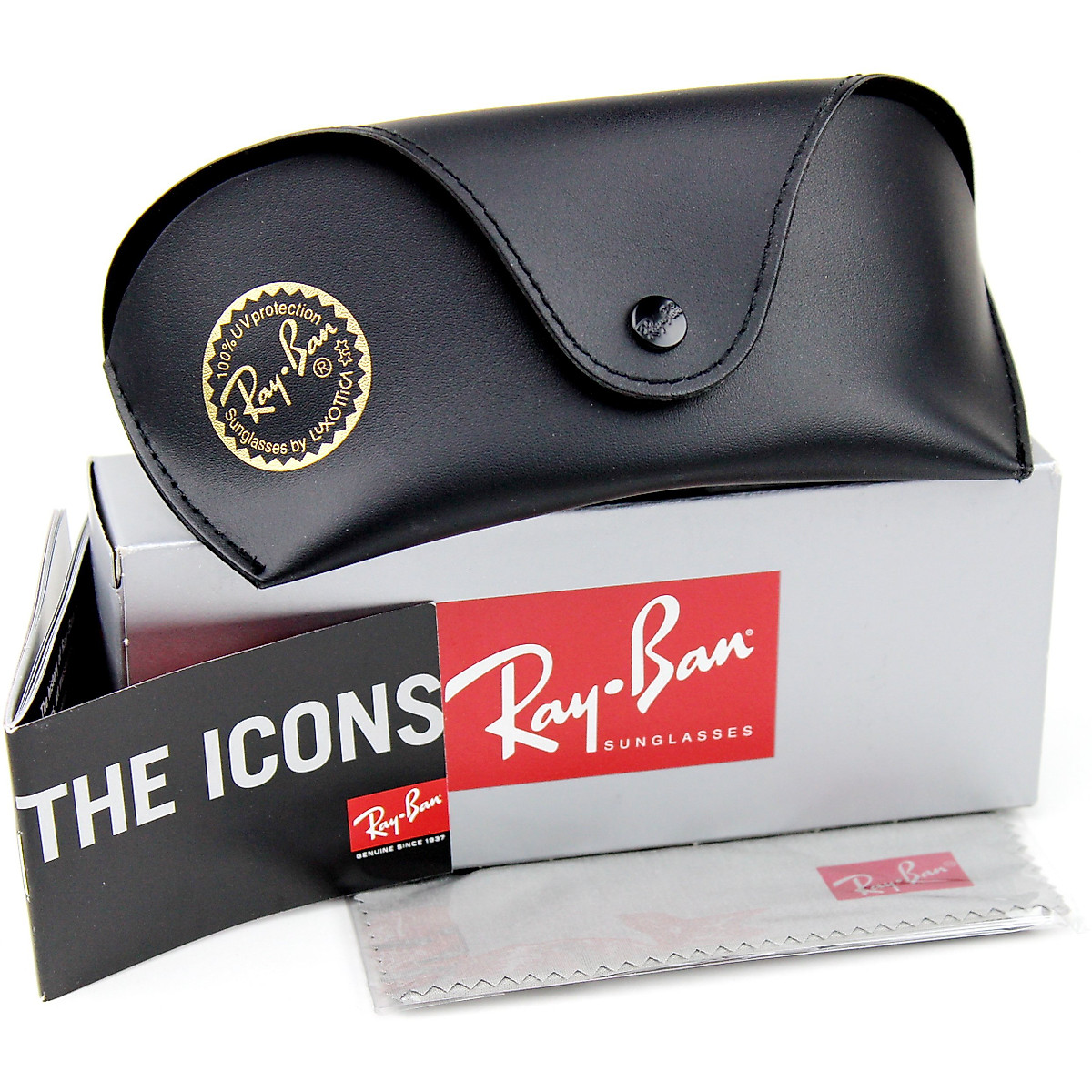 Ray-Ban RB2027 601/W1 PREDATOR 2 Sunglasses Black /Crystal Polarized Mirror Grey Lens., 62