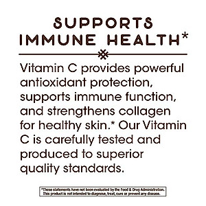 Nature's Way Vitamin C with Bioflavonoids, Immune Support*, 1000 mg per serving, 250 Capsules