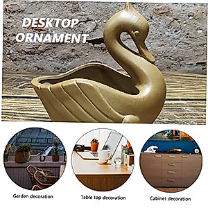 Veemoon 2 pcs Home Bird Succulent Outdoor Swan Succulents Flowerpot Holder Planting Household Indoor Vase Cactus Plants Ceramic Figurine Garden Flowerpots Bonsai for Planter Container