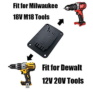weqcter 5Packs Tool Holder Dock/Mount for Dewalt 12V 20V Drill Fit for Milwaukee M18 Tools