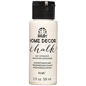 FolkArt Home Décor Chalk Furniture & Craft Paint in Assorted Colors, 2oz, Cottage White
