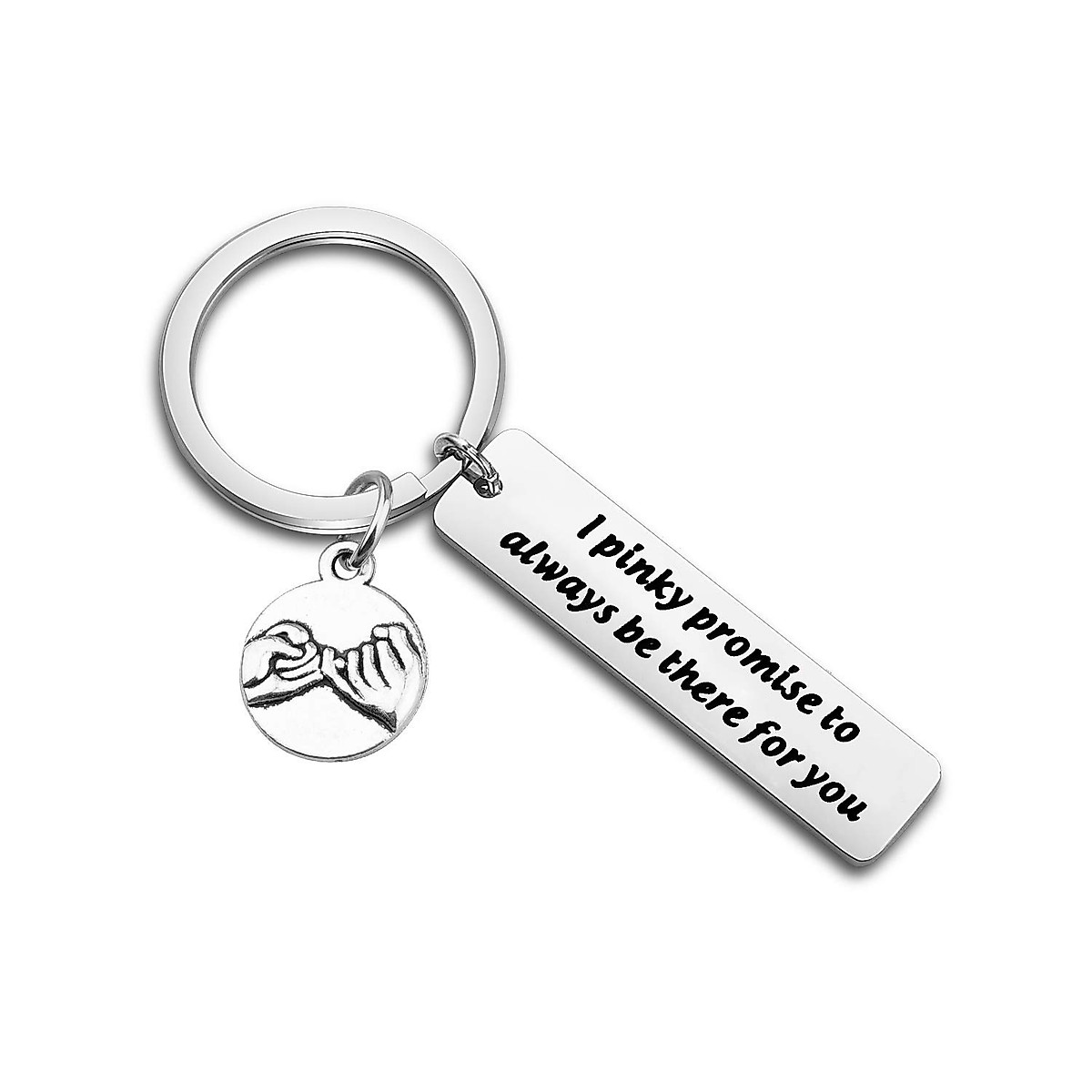 TGBJE I pinky promise to always be there for you keychain Wedding gift for lover best friend gift (I pinky)