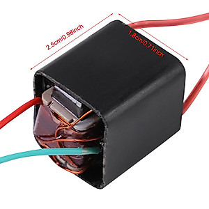 Miniature DC 3.6~6V to 20KV High Voltage Transformer Boost Step up Inverter, Arc Pulse Generator, Power Module, Black