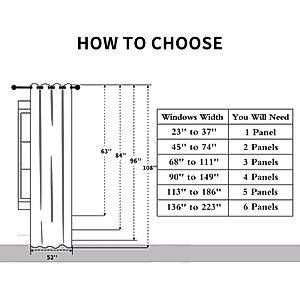 MODERNOVIA Room Darkening Curtain 96 Inches Long Trellis Geometric Pattern Jaquard Grommet Drapes for Living Room and Bedroom 2 Panels, Dark Grey