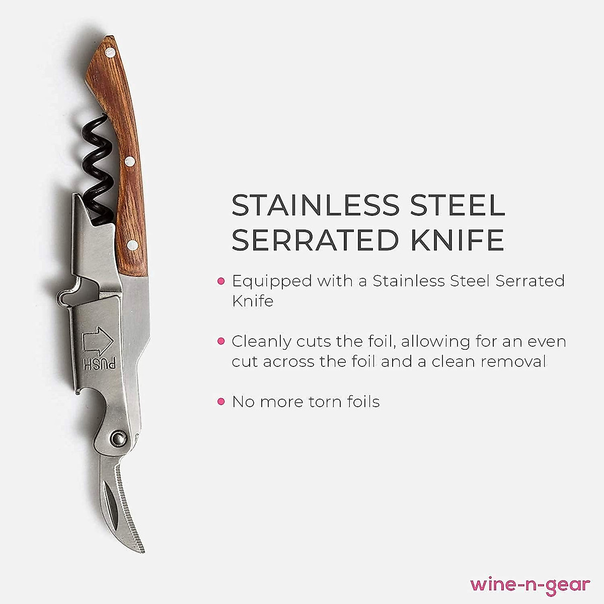 Pocket Prestige Waiters Corkscrew By Coutale Sommelier - Naturalwood and Blackwood - French Patented Spring-Loaded Double Lever Wine Bottle Opener for Bartenders, and Gifts