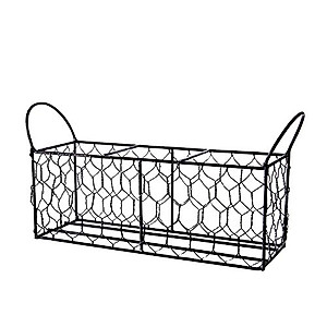 Diamond Star 3Pcs Clear Glass Milk Bottle Vases in Basket Caddy Vintage Style Jars Sets (3Pcs , 11"L X 3"W X 5.5"H)