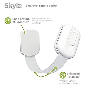 Baby Proof Strap Locks (20-Pack) by Skyla Homes - No Tools or Screws Needed, Wipes Included - Multipurpose Cabinet Locks for Child Safety