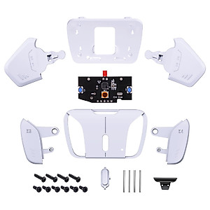 Turn RISE to RISE4 Kit – Redesigned Solid White K1 K2 K3 K4 Back Buttons Housing & Remap PCB Board for PS5 Controller eXtremeRate RISE & RISE4 Remap kit - Controller & Other Accessories NOT Included