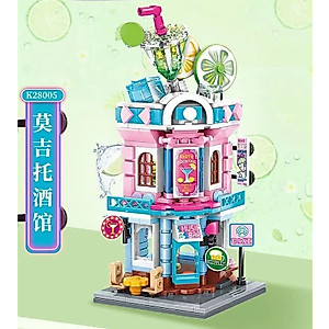 SCTCACR Keeppley Blocks Kids Building Toys Girls Puzzle City Street Corner Home Decor Gift K28001 K28002 K28003 K28004 K28005 (K28001-K28005(5pcs/Set),with Original Box)