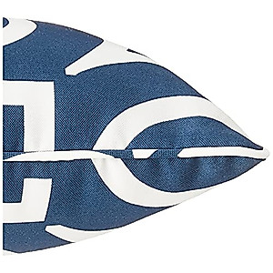 Pillow Perfect Outdoor/Indoor Carmody Navy Lumbar Pillows, 2 Count (Pack of 1), Blue