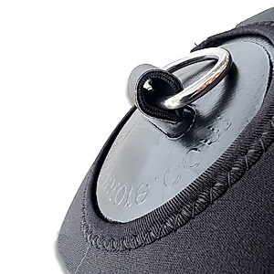 Ocean Buy Boat Fender with Cover - 1 unit - size 12 x 24 inch – Inflatable Dock Bumper for Boats and Yachts – Lightweight Easy to Use Fender – Heavy Duty Mooring Protection – Accessories Included