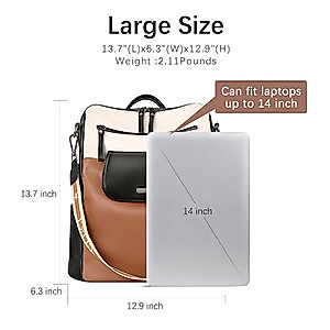 CLUCI Backpack Purse for Women Leather Large Backpack Fashion Designer Convertible Travel Daypack Purses