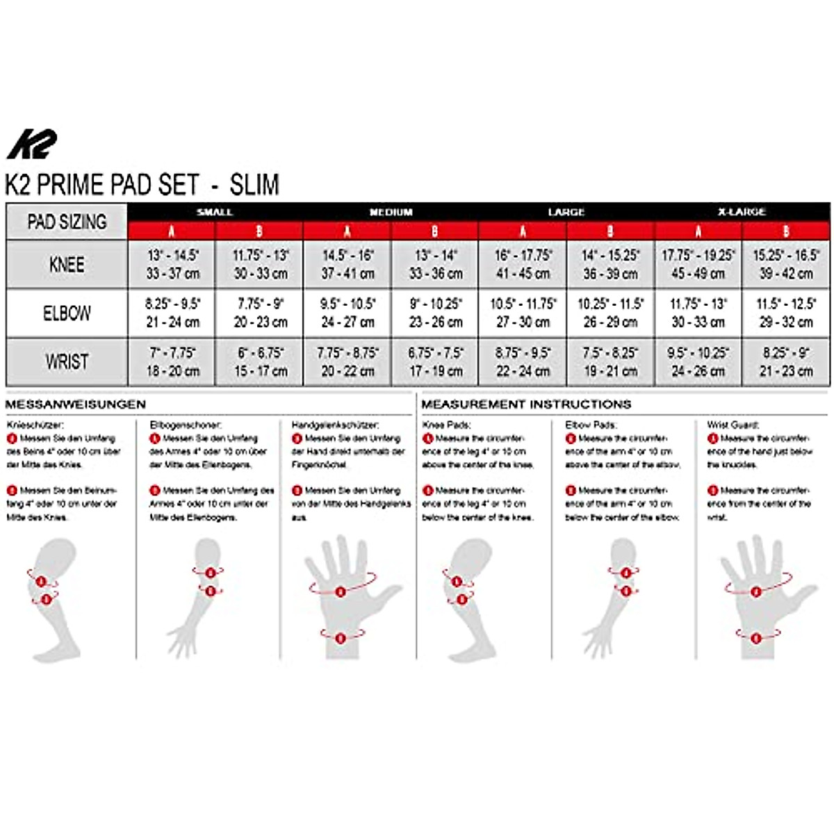 K2 Skate Prime Pad Set