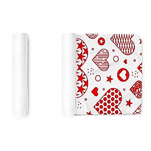 My Little Nest Hand Towels for Bathroom Valentine's Day Modern Hearts Absorbent Small Bath Towel Soft Kitchen Towels Fingertip Towel for Guest and Bar 30 x 15 inch