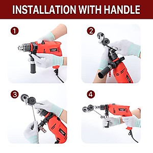 New Upgrade Electric Drill Plate Cutter, Universal Metal Nibbler Drill Attachment with Adapter, Portable DIY Metal Nibbler Drill Cutter Head Tool Set with Carry Case, Cutting Metal Plates Fast