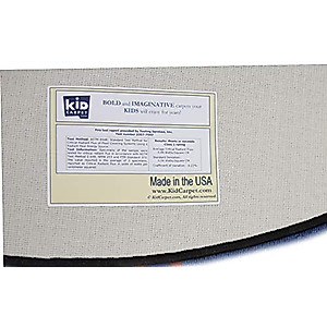 KidCarpet.com Colors Semicircle Classroom Carpet, 12' x 6'