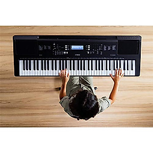 Yamaha PSRE373 61-Key Touch Sensitive Portable Keyboard with PA130 Power Adapter