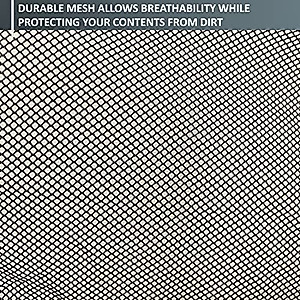 Formosa Covers | Bun Pan Rack Cover Durable Long-Lasting for Proofing Protecting Storage for Food Sheet Pan Service Baked Goods Commercial Grade, 20 Tier, 26"W x 21"D x 63"H (Breathable Mesh, Black)