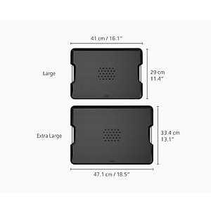 Joseph Joseph Cut&Carve Plus - Non-Slip, Multi-Function, Double-Sided Cutting Board for Food Preparation and Carving- Dishwasher Safe, Large – Black