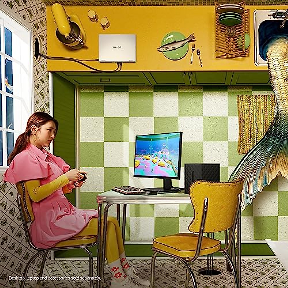 HP OMEN 27q QHD 165Hz Gaming Monitor, QHD Display (2560 x 1440), IPS Panel, 99% sRGB, 95% DCI-P3, 16:9, AMD FreeSync Premium Technology, 27q (2023),Black