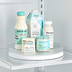 YouCopia FridgeView Fridge Turntable, Lazy Susan Organizer for Refrigerator Storage, 11” , White