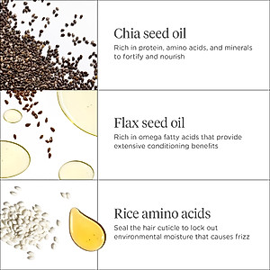 Briogeo Curl Charisma Chia + Flax Seed Coil Custard, Leave-In Styler for Nourishing and Defining Natural Curly and Coily Hair Textures, Vegan, Cruelty-Free, 6 oz