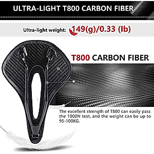 KOOTU Road Bike Saddle, Comfort Bicycle Seat for Men and Women, Waterproof Breathable Shock AbsorbingExercise Bike Seat Replacement for BMX, MTB & Road