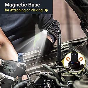 LED Magnetic Pickup Tool Gifts for Men, Valentines Day Gifts for Him Dad Husband Grandpa Boyfriend Him, Flexible Magnet up to 22" for Hard to Reach Items, Cool Gadget Birthday Gift Idea