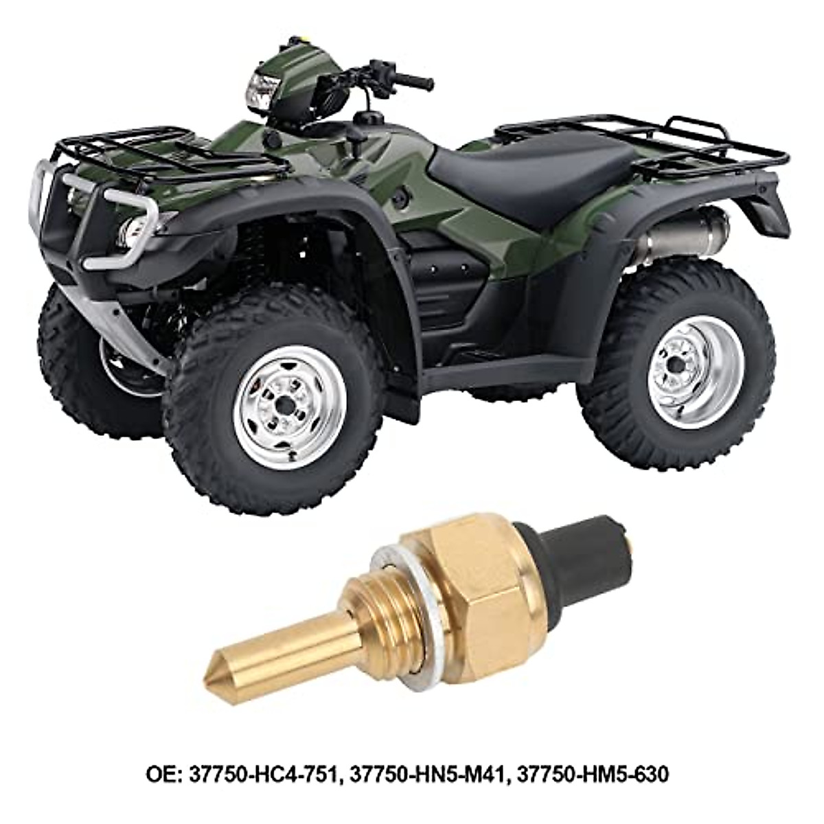 37750-HC4-751 37750-HN5-M41 37750-HM5-630 Oil Temperature Sensor for Honda Foreman 400 1997—2014 Oil Temperature Sensor Oil Temp Sensor 37750‑HM5‑630 37750‑HC4‑751 37750‑HN5‑M41 Oil Temperature Senso
