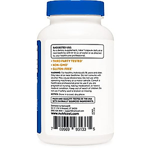 Nutricost Melatonin 5mg, 240 Capsules - 5mg Per Serving, Non-GMO, Gluten Free