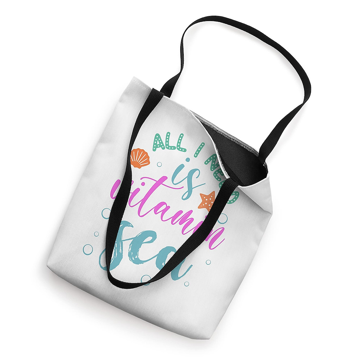 All I need is vitamin sea. Cute Funny Beach Summer Tote Bag