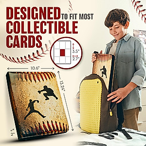 Baseball Card Binder with 900 Pockets, The Ultimate Baseball Card Holder Includes 50 Page Storage Sleeves to Organize and Protect Your Sports Cards Like a Pro