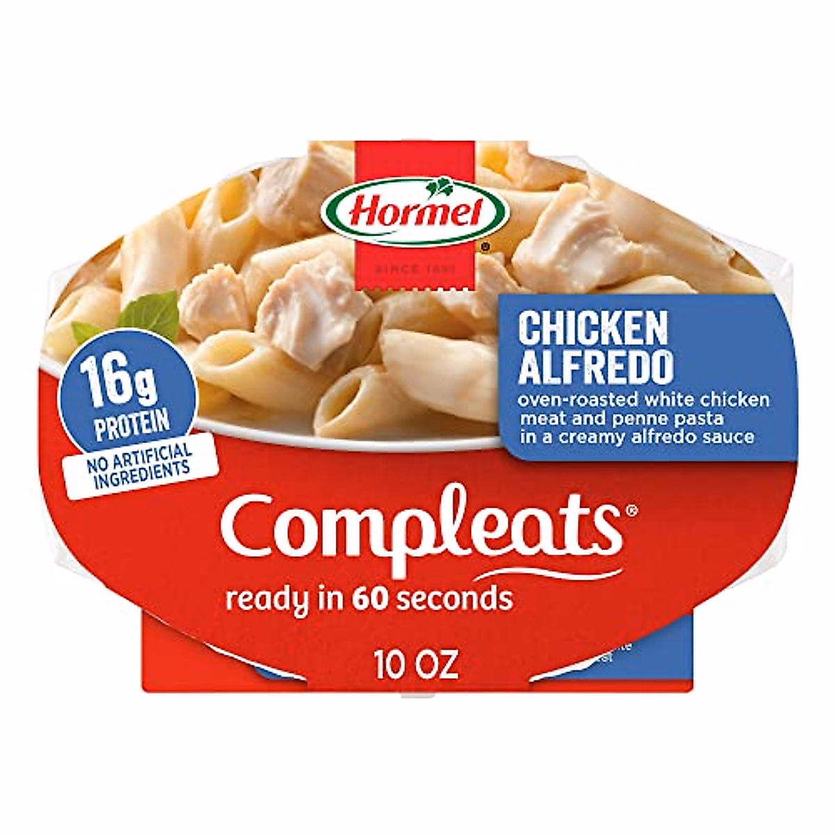 HORMEL COMPLEATS Chicken Alfredo Microwave Tray, 10 oz. (6 Pack)