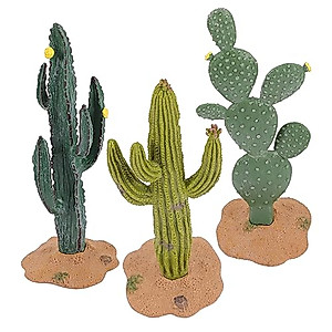 Abaodam 12 pcs Fake Cactus Decoration Simulated Cactus Ornament Artificial Plant car Decor Mini Faux Plants Indoor Artificial Succulents unpotted Artificial Cactus Figurines Cactus Crafts
