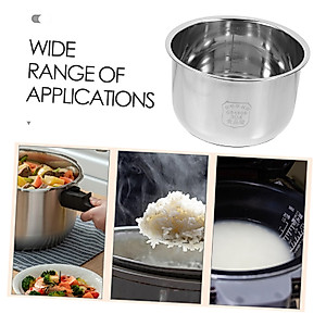 Anneome Rice Cooker Inner Pot Replacement Non Stick Liner for Electric Rice Cooker Cooking Pot for Meal Prep Kitchen Accessory for Cooked Rice