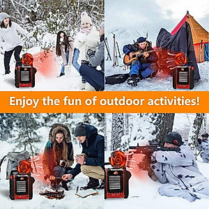 Xmasneed Wood Stove Fan for Buddy Heater, Heat Powered Fireplace Fan with Magnetic Thermometer on Propane Space Heater/Mr. heater, Camping Outdoor Indoor Use，6 Blades Buddy Heater Fans