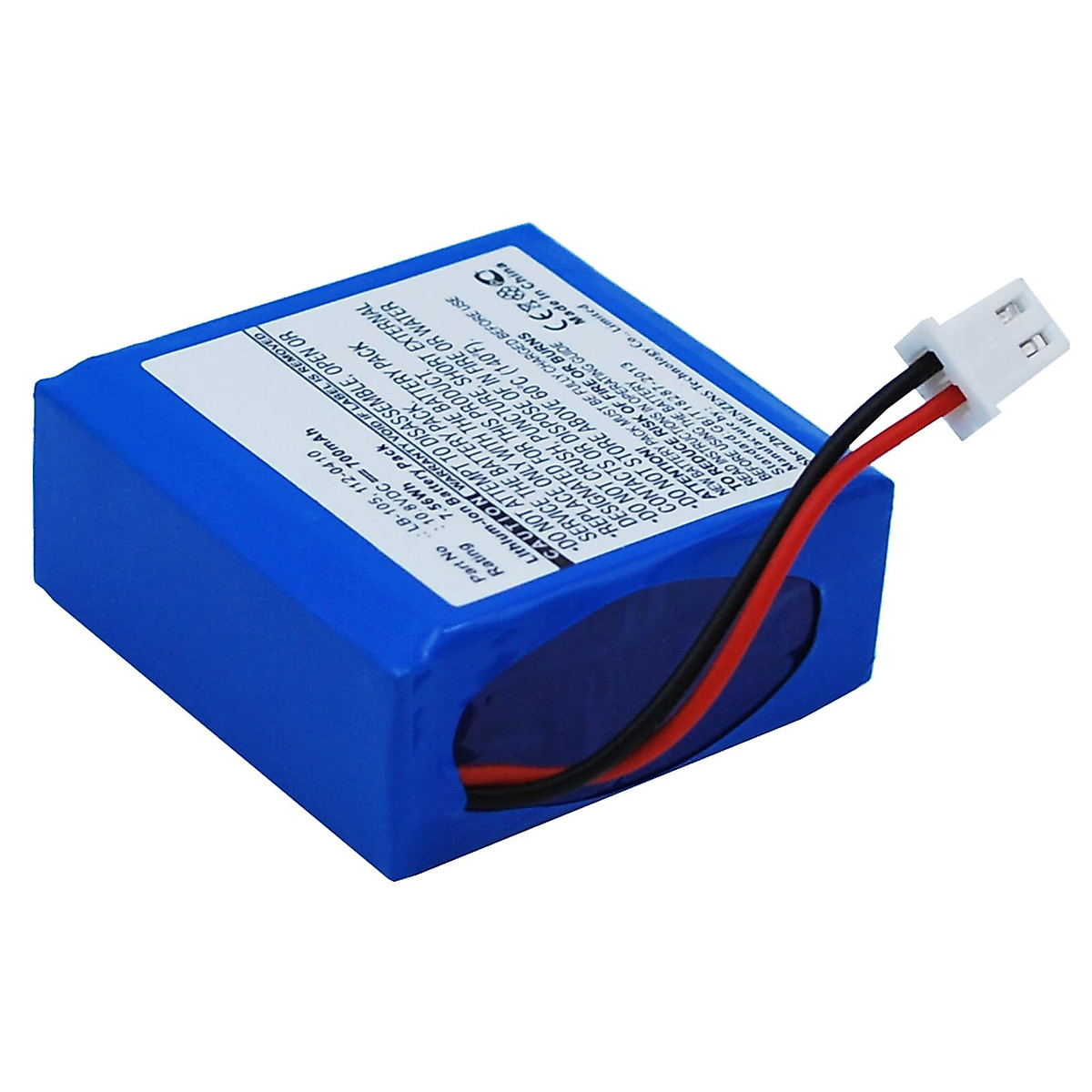 Synergy Digital Credit Card Reader Battery, Compatible with Safescan 165 Credit Card Reader, (Li-Ion, 10.8V, 700 mAh) Ultra High Capacity, Replacement for Safescan 112-0410 Battery