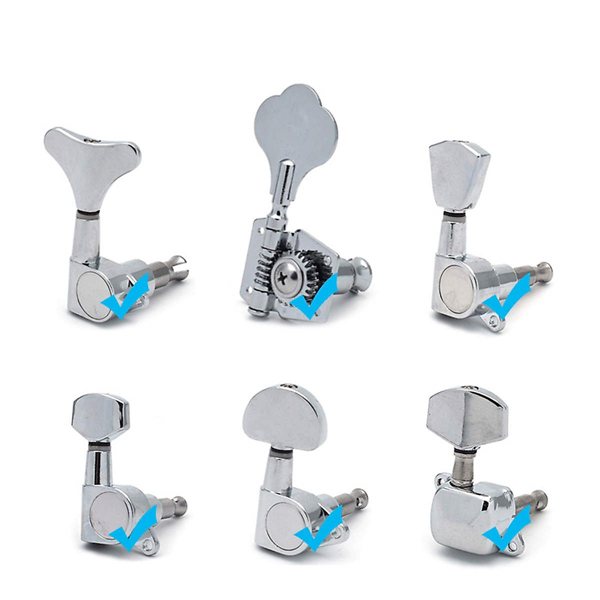 Hexagonal Drill Bit Tuning Peg Winder For Electric Acoustic Guitar Bass String Change Maintenance, Attaches to Power Screwdriver or Power Drill