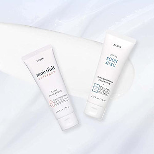 ETUDE Cream Duo Set | Soonjung Hydro Barrier Cream 50ml + Moistfull Collagen Cream 50ml | Full Of Firming Moisture | Gently Soothes Stressed Skin Caused By Dryness | K-beauty