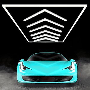 SENKOYU Auto Repair LED Garage Light, V-Shaped 6 Arrows Grid System LED Garage/Workshop Light, White Bezel, 42240 Lumens 6500K 420W IP54, AC 100-240V (190.5 x 95.6inch)