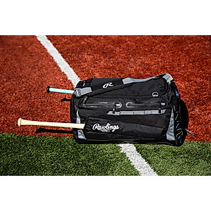 Rawlings | MACH Hyrbid Backpack/Duffle Equipment Bag | Baseball &amp; Softball | Black
